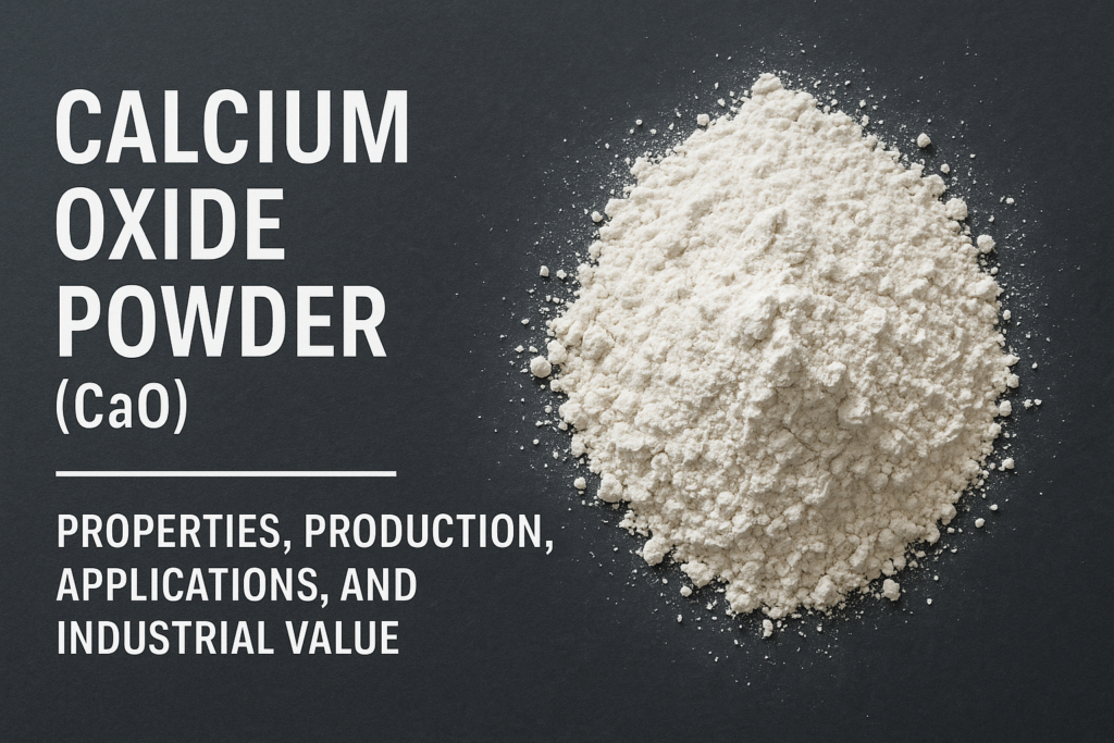 Calcium Oxide Powder (CaO): Properties, Production, Applications, and ...